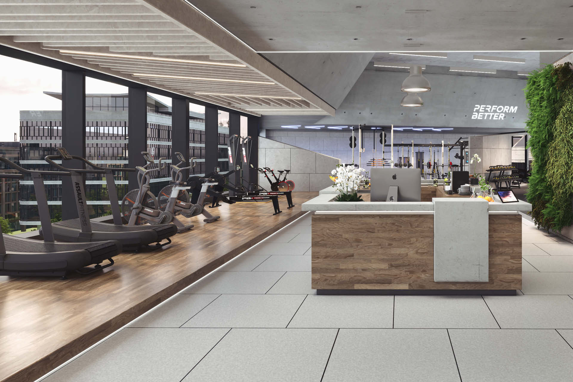 GYM und Digital Design eines modernen Functional Training Studios